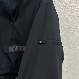 Kith | Tops | Kith Reflective Logo Black Long Sleeve Cropped Top | Poshmark